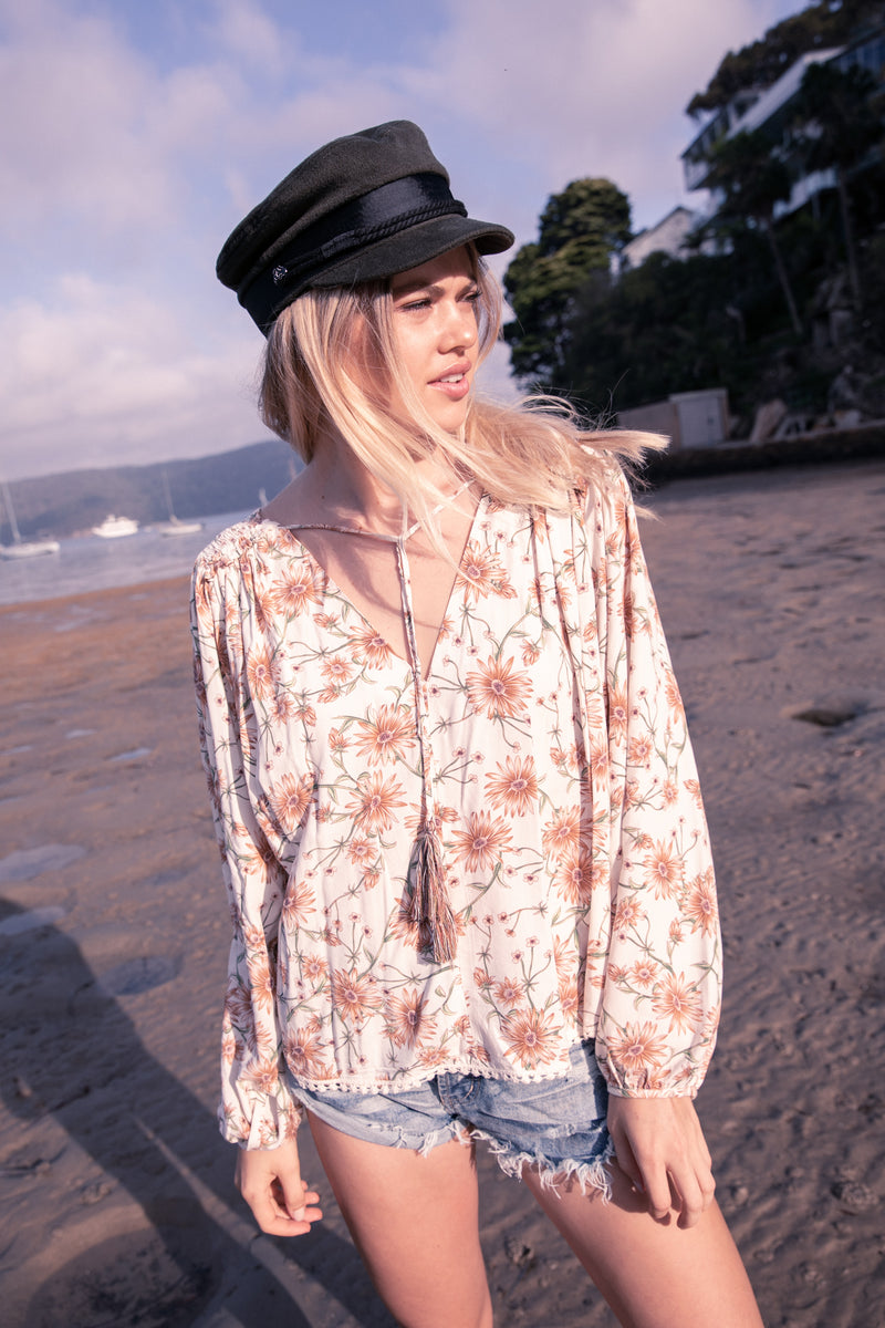 Caramel Daisy Rue Top by JAASE – Blue Iguana